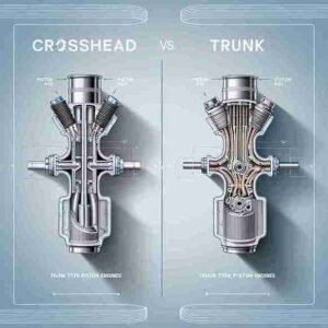 Difference Between Crosshead And Trunk Type Piston engine
